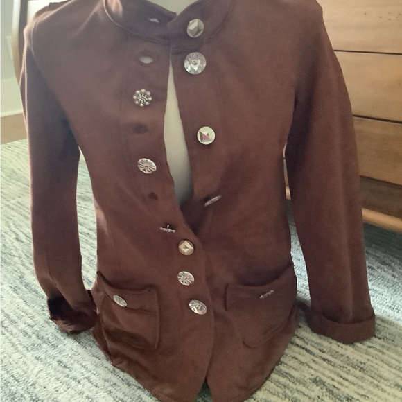 neon buddha | Jackets & Coats | Neon Buddha Chocolate Brown Blazer With ...